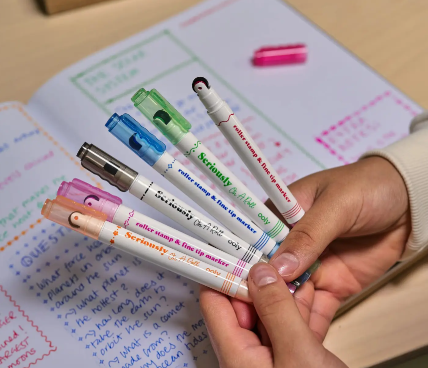 Seriously On A Roll - Fine Tip & Roller Stamp Tip Markers – Ellicor